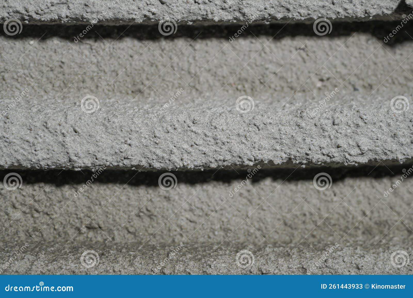 Fresh Concrete Tehture with Patterns of Notched Trowel. Macro Shot of ...
