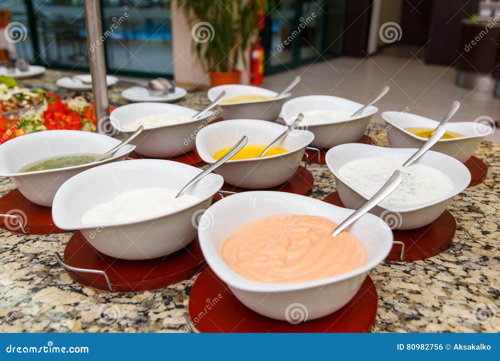 Fresh Condiments and Sauces Stock Photo - Image of taste, dish: 80982756