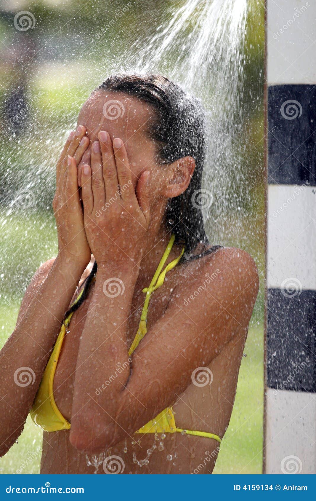 Fresh And Cool Shower Stock Images Image 4159134