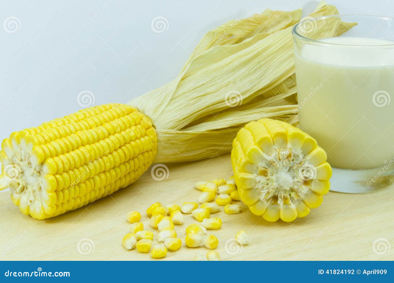 Fresh corn with milk stock photo. Image of healthy, maize - 41824192