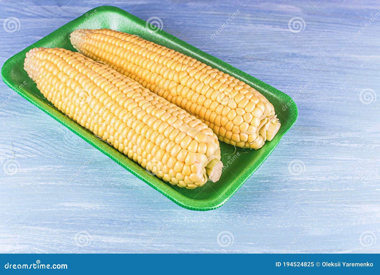 Fresh Corn on the Table, Cooking Stock Image - Image of healthy, label ...