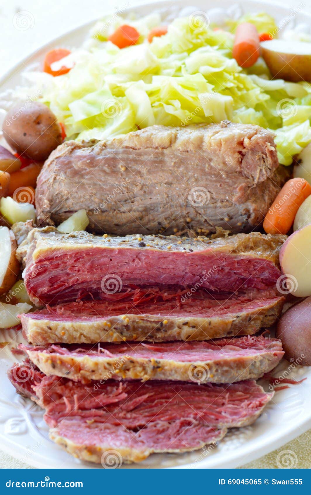 Fresh corned beef stock image. Image of beef, horizontal - 69045065