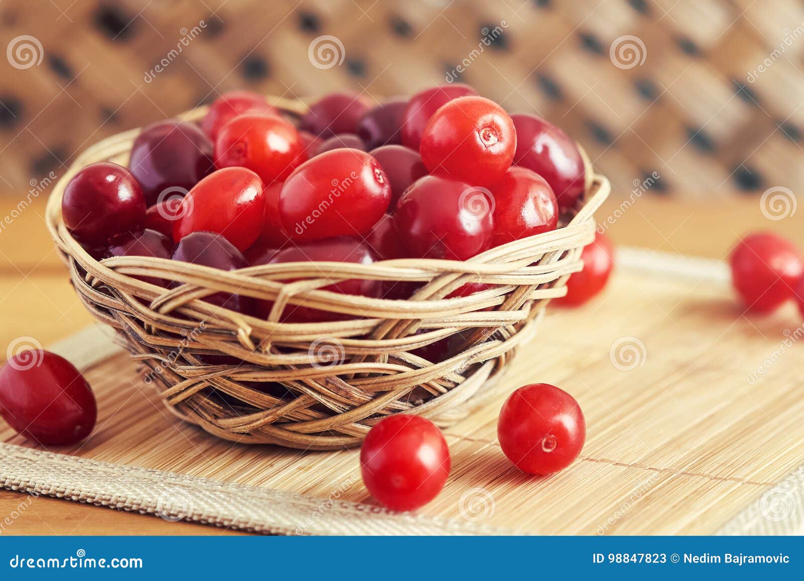 Fresh cornel berries stock image. Image of dogwood, juicy - 98847823