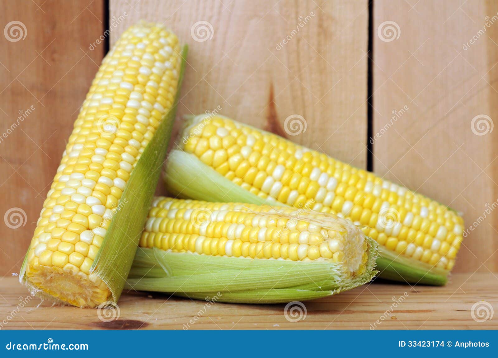 Fresh corns stock photo. Image of cooking, boiled, husk - 33423174
