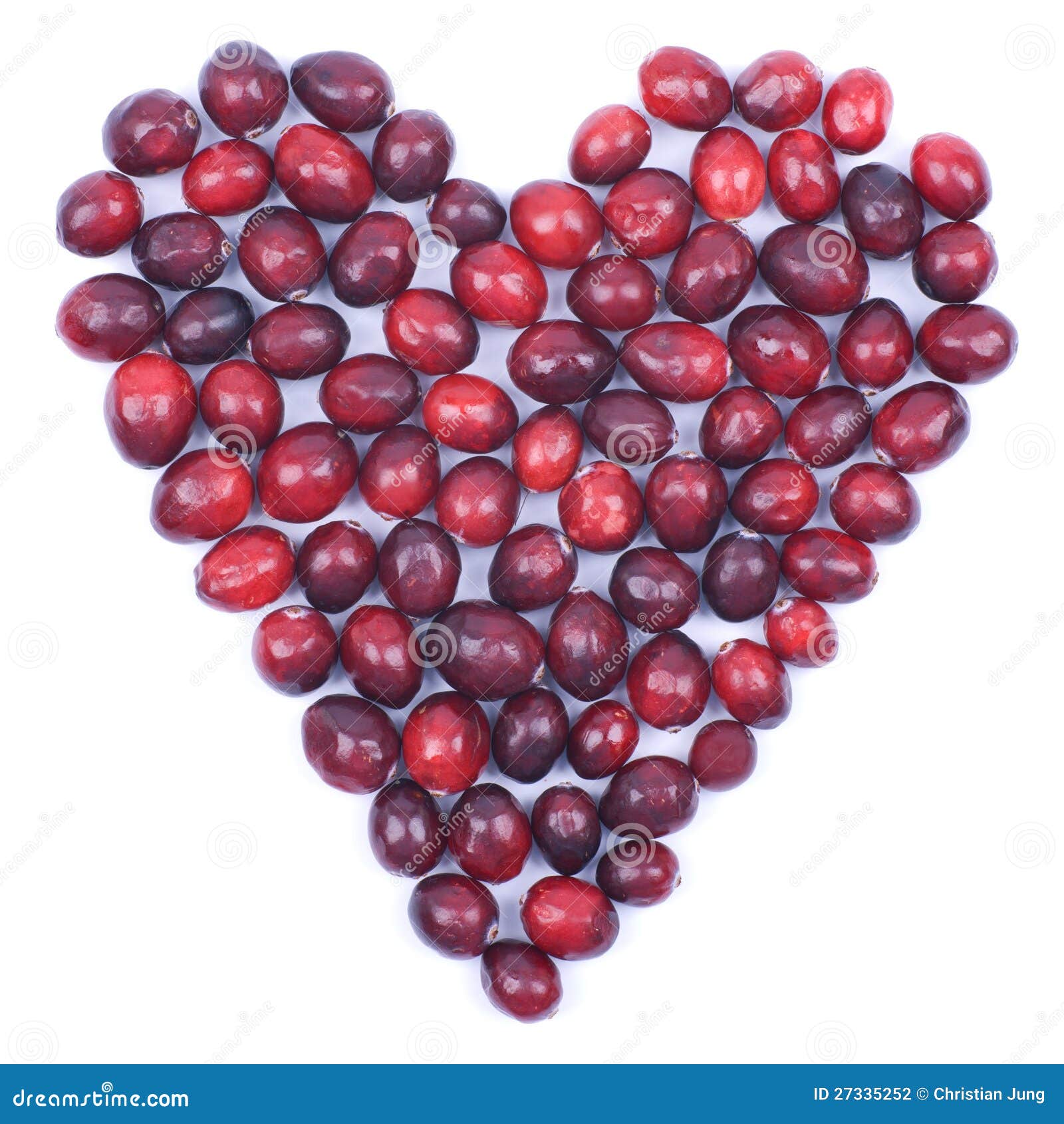 Fresh cranberries, heart stock photo. Image of cranberries - 27335252
