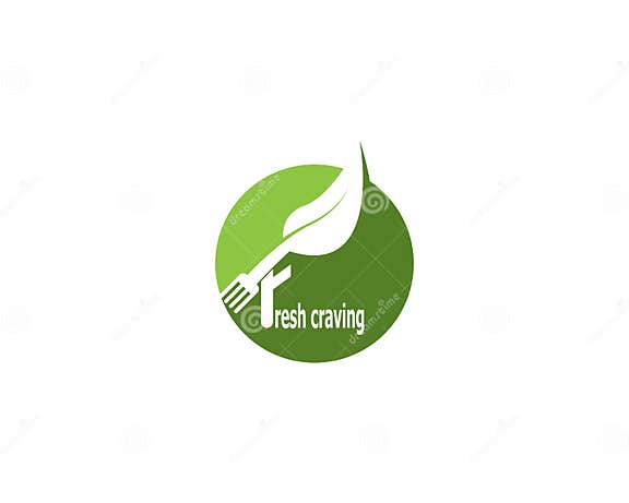 Fresh Craving Icon and Symbol Vector Template Stock Illustration ...