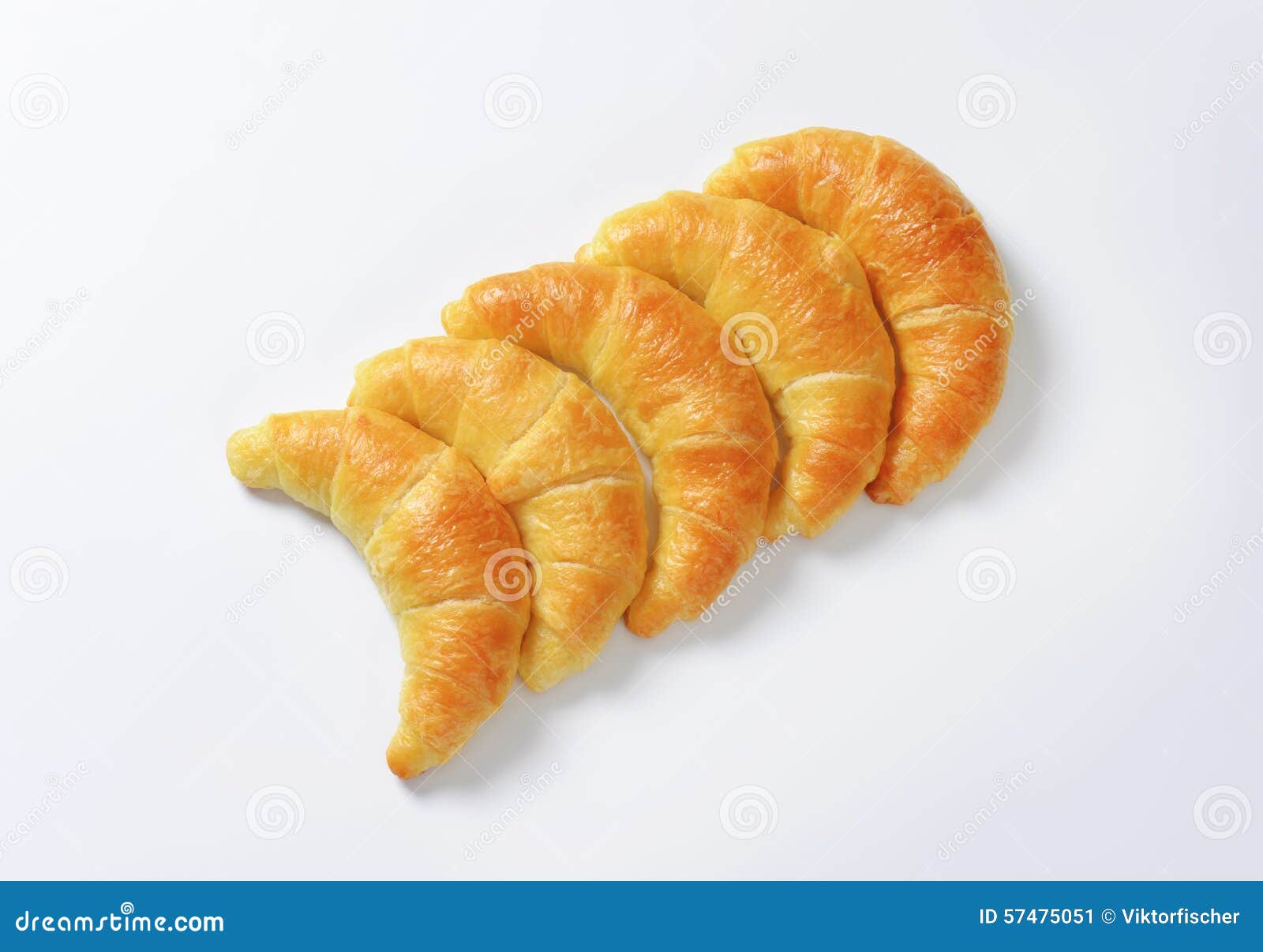 Fresh Crescent Rolls (croissants) Stock Image - Image of shot, overhead ...