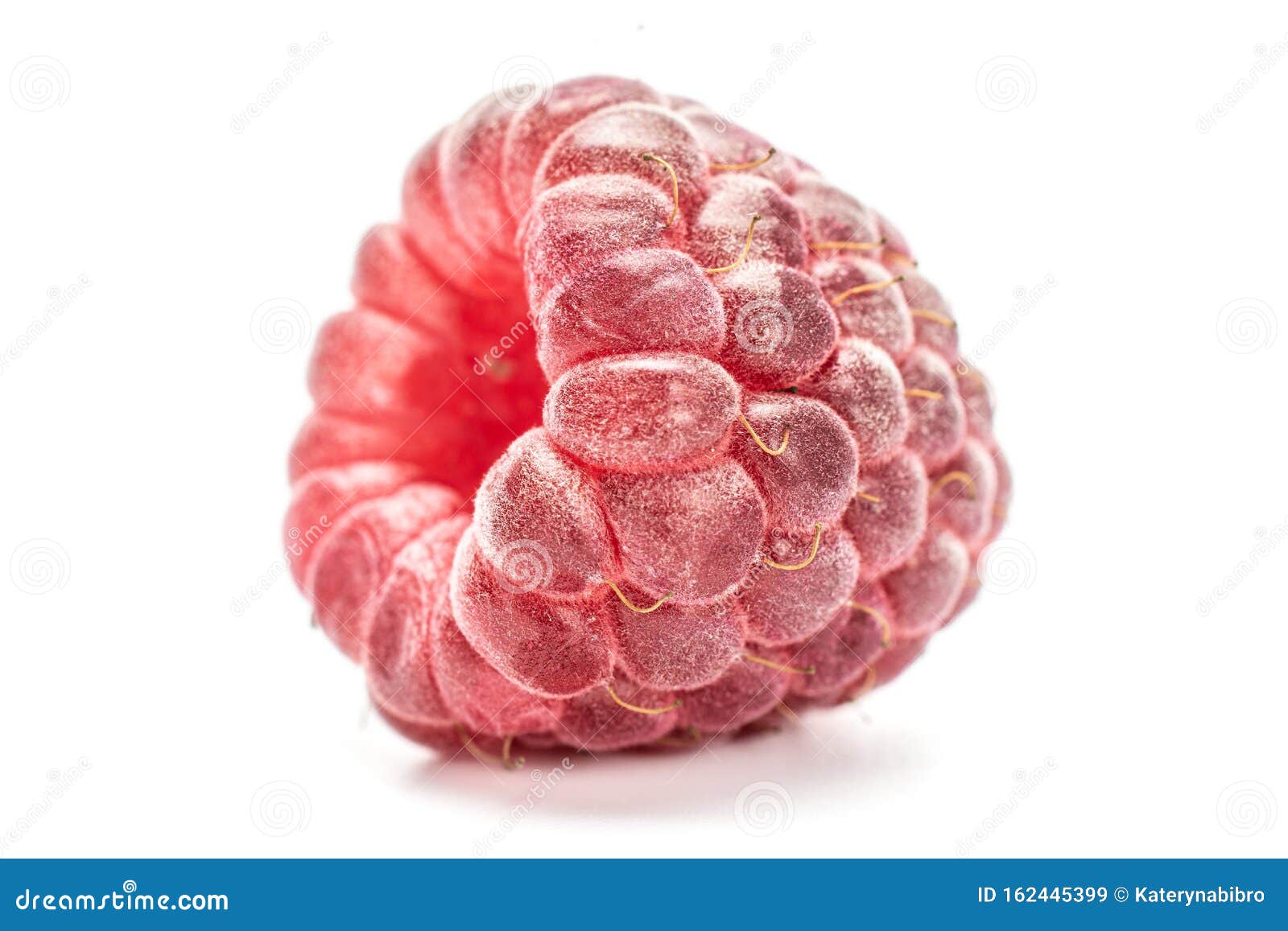 Fresh Crimson Raspberry Isolated on White Stock Image - Image of ...