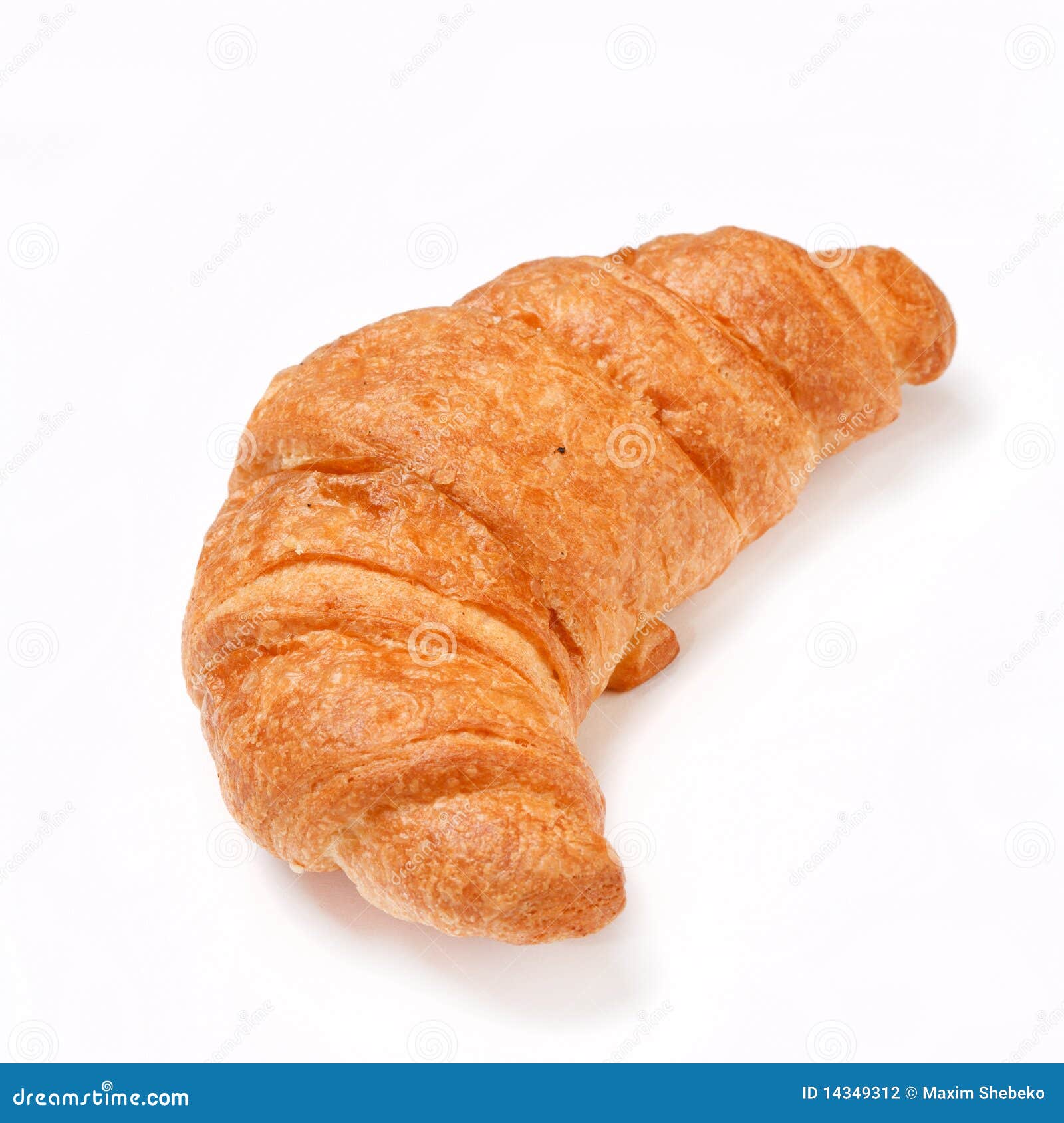 Fresh croissant stock photo. Image of bread, fresh, shadow - 14349312