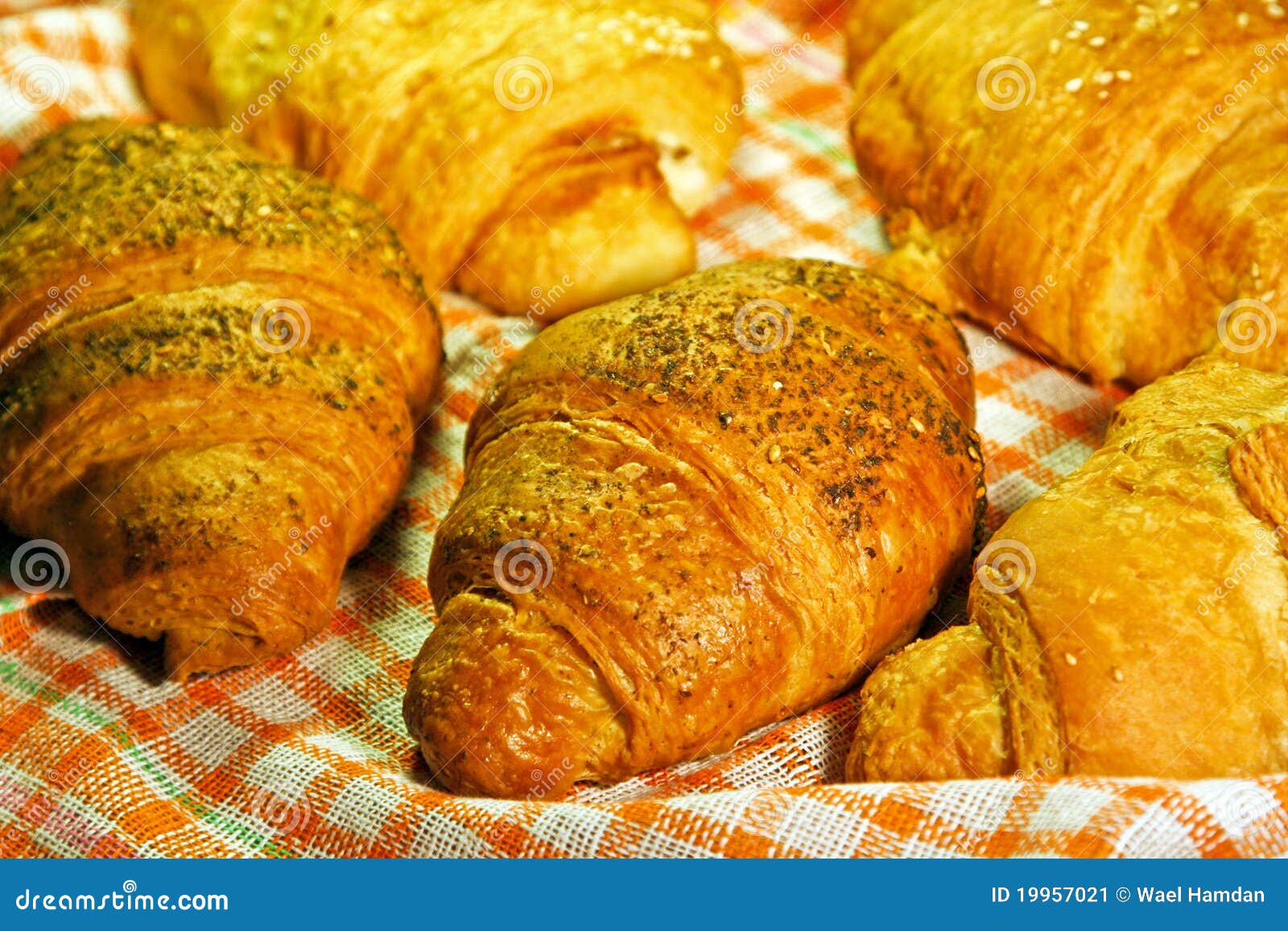 Fresh croissant stock image. Image of morning, diet, piece - 19957021