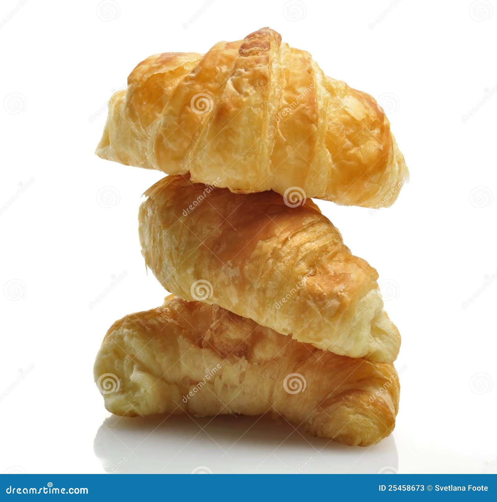 Fresh Croissant stock image. Image of fresh, white, food - 25458673