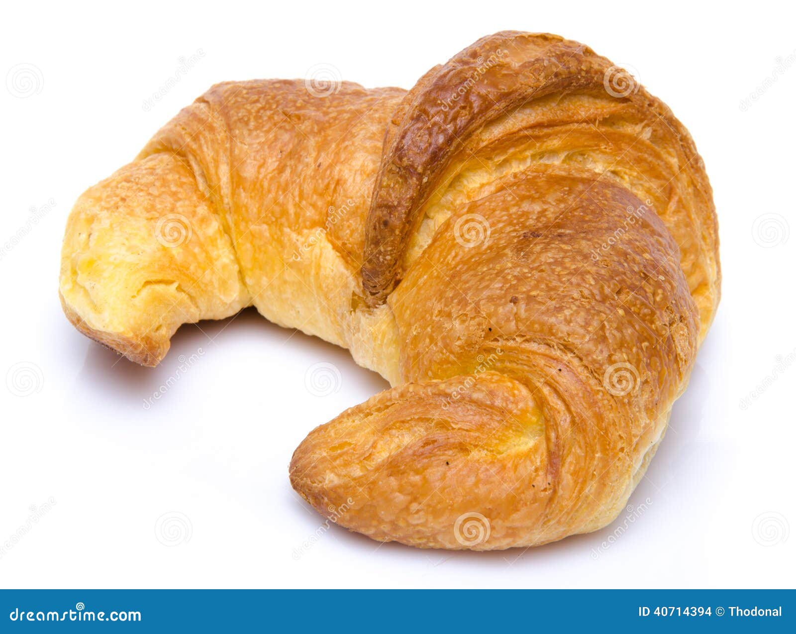 A fresh croissant stock photo. Image of dessert, baked - 40714394