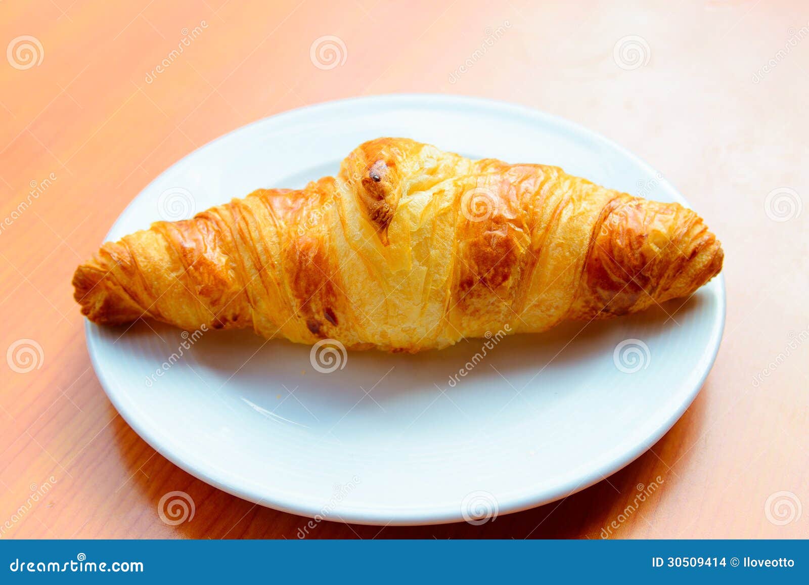 Fresh croissant stock photo. Image of buttered, roll - 30509414
