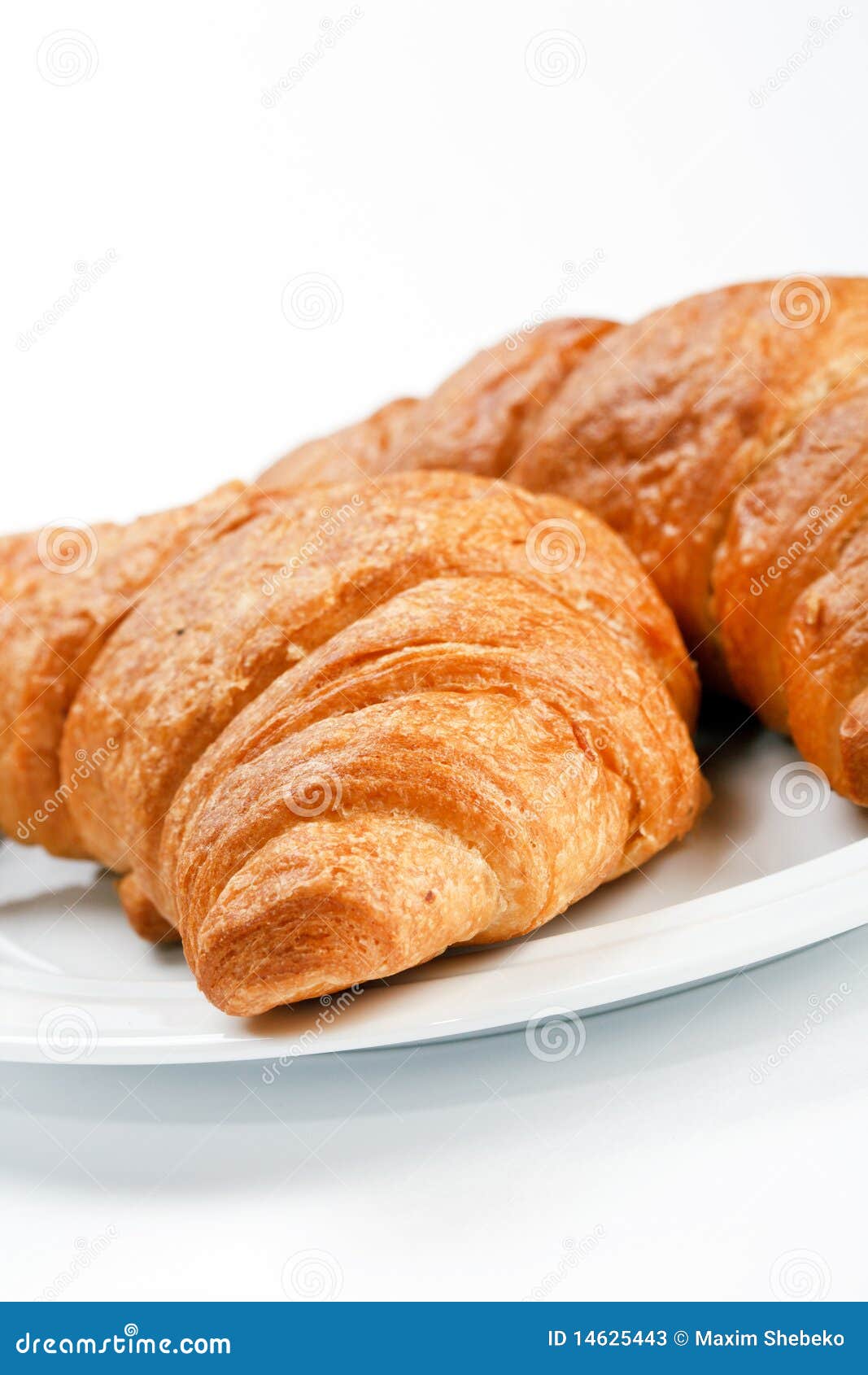 Fresh croissants stock image. Image of fresh, snack, buttery - 14625443