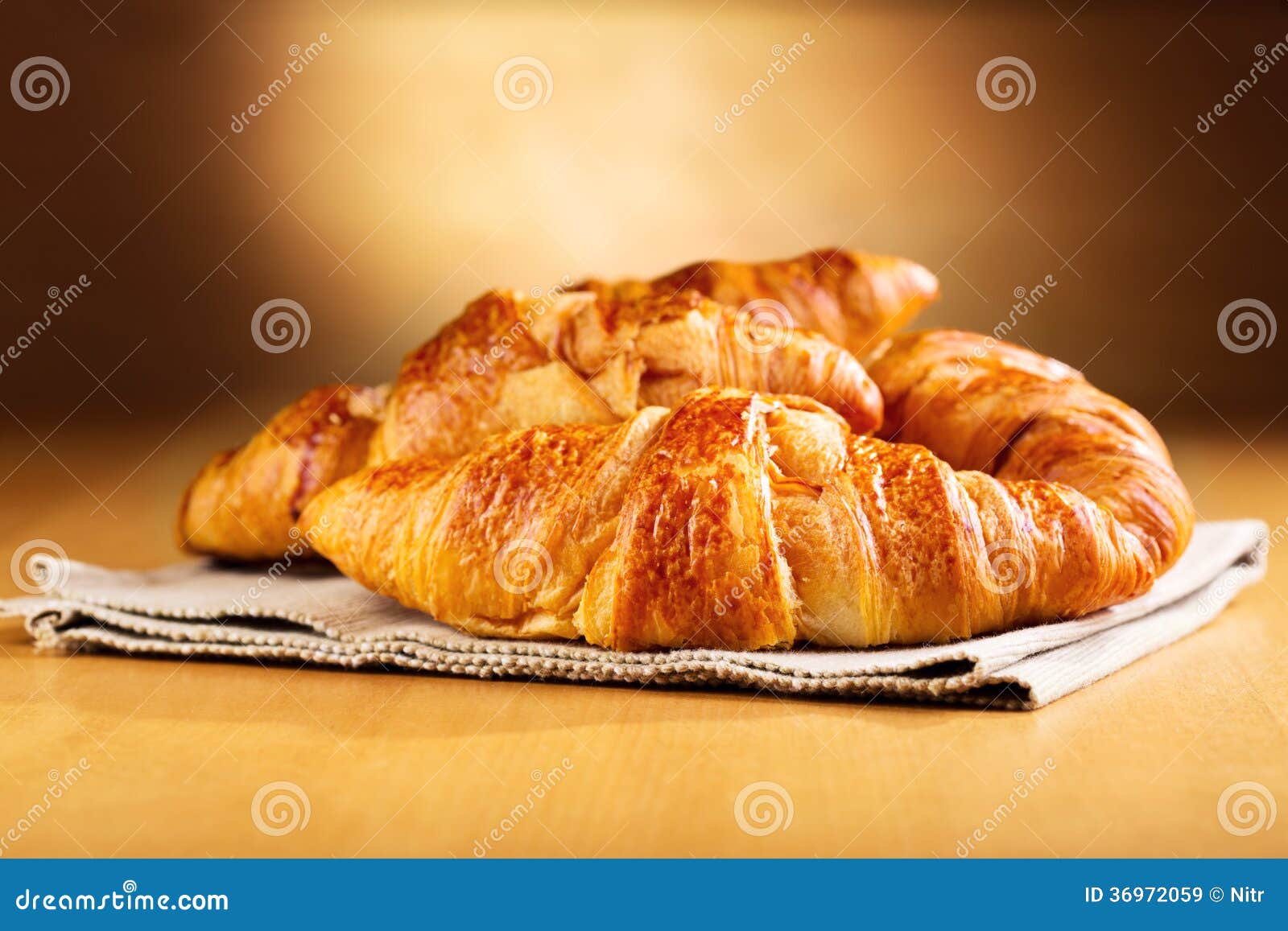 Fresh croissants stock image. Image of food, morning - 36972059