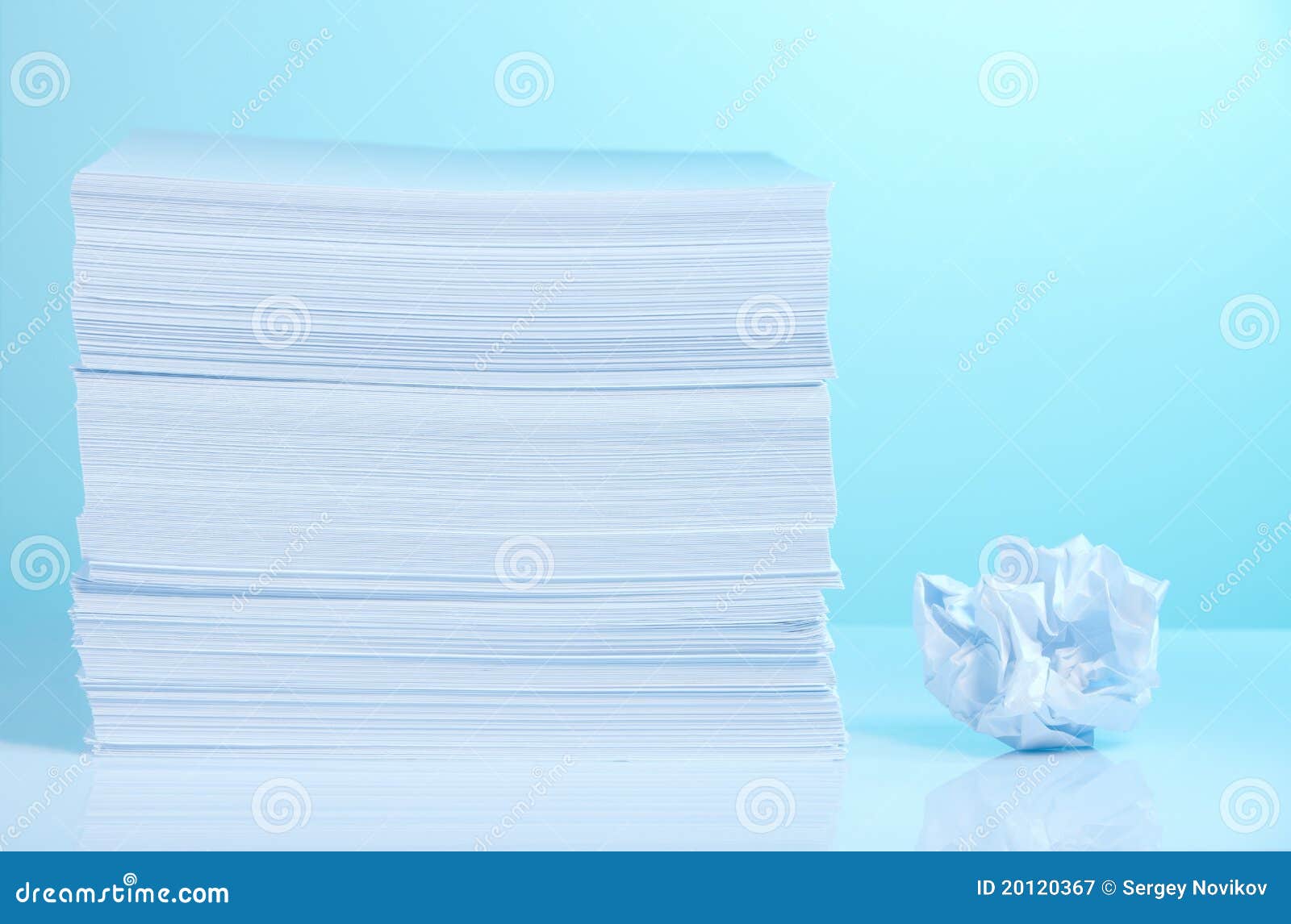 Fresh and crumpled paper stock image. Image of document - 20120367