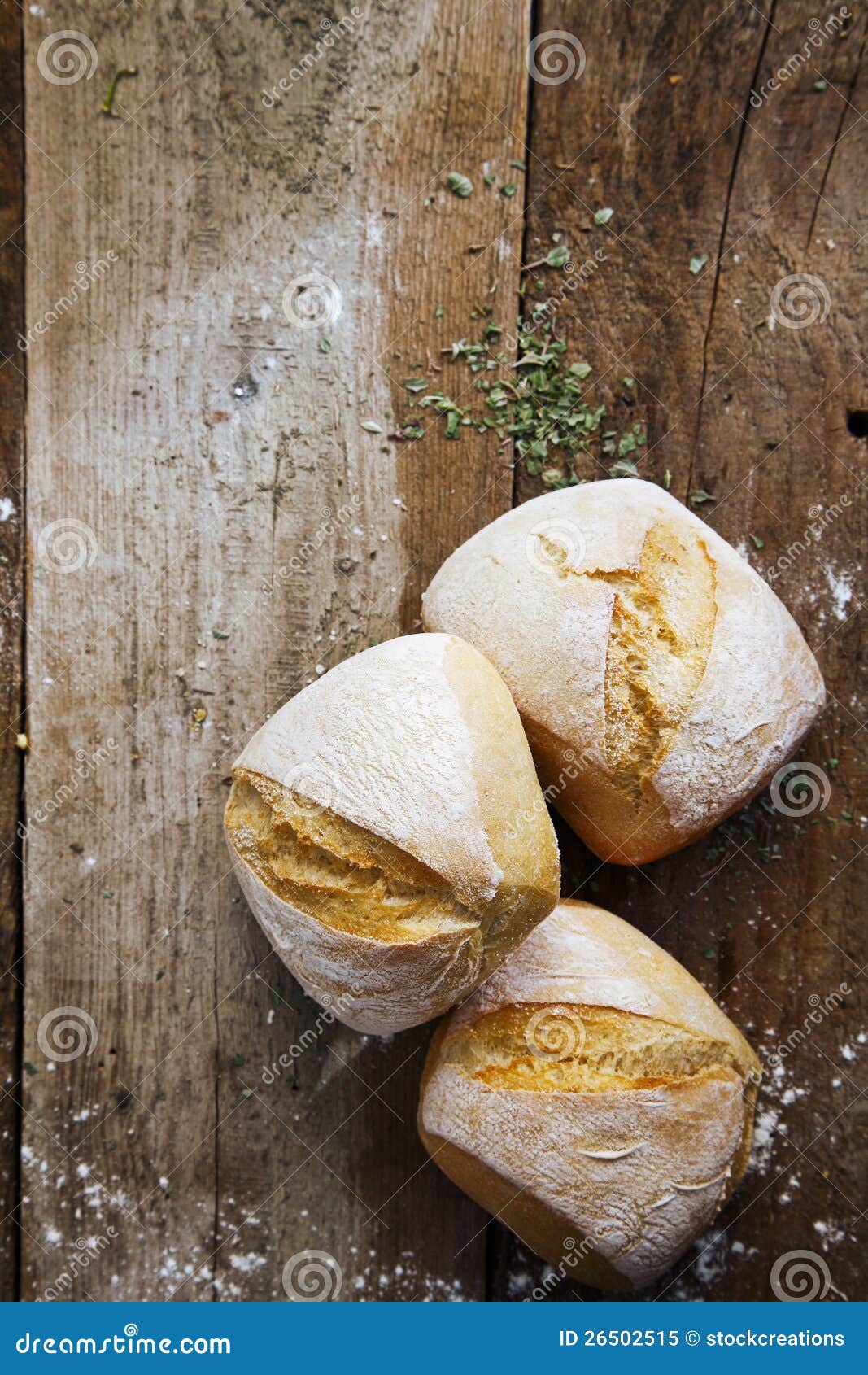 Fresh crusty bread rolls stock image. Image of plate - 26502515
