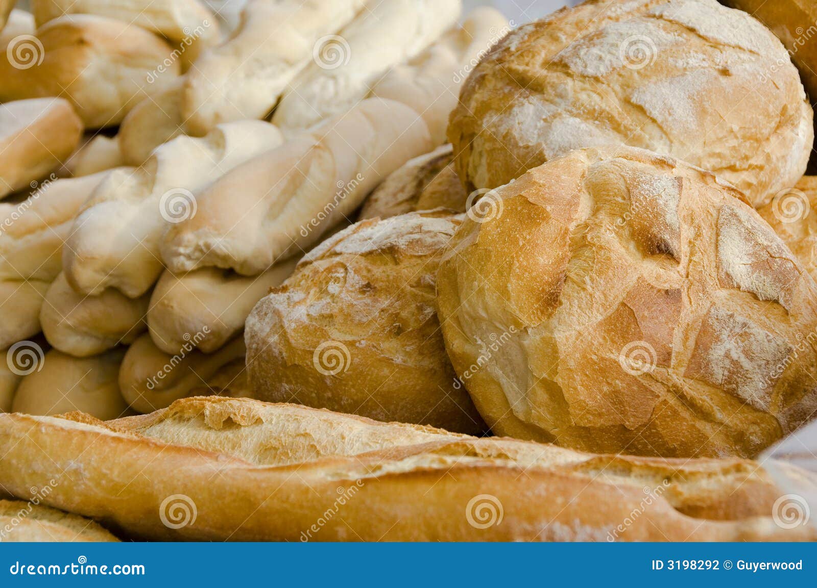 Fresh Crusty Bread Rolls Royalty-Free Stock Photography | CartoonDealer ...