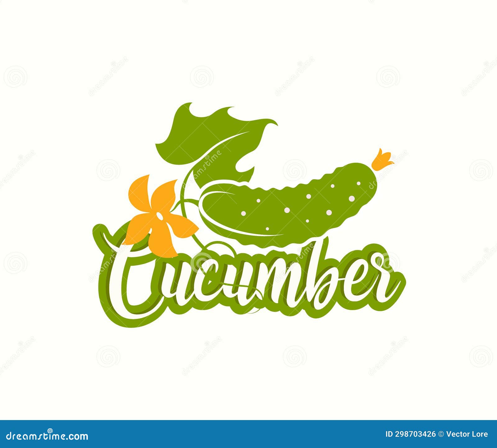 Fresh Cucumber Modern Logo Template Vector Illustration Stock Vector ...