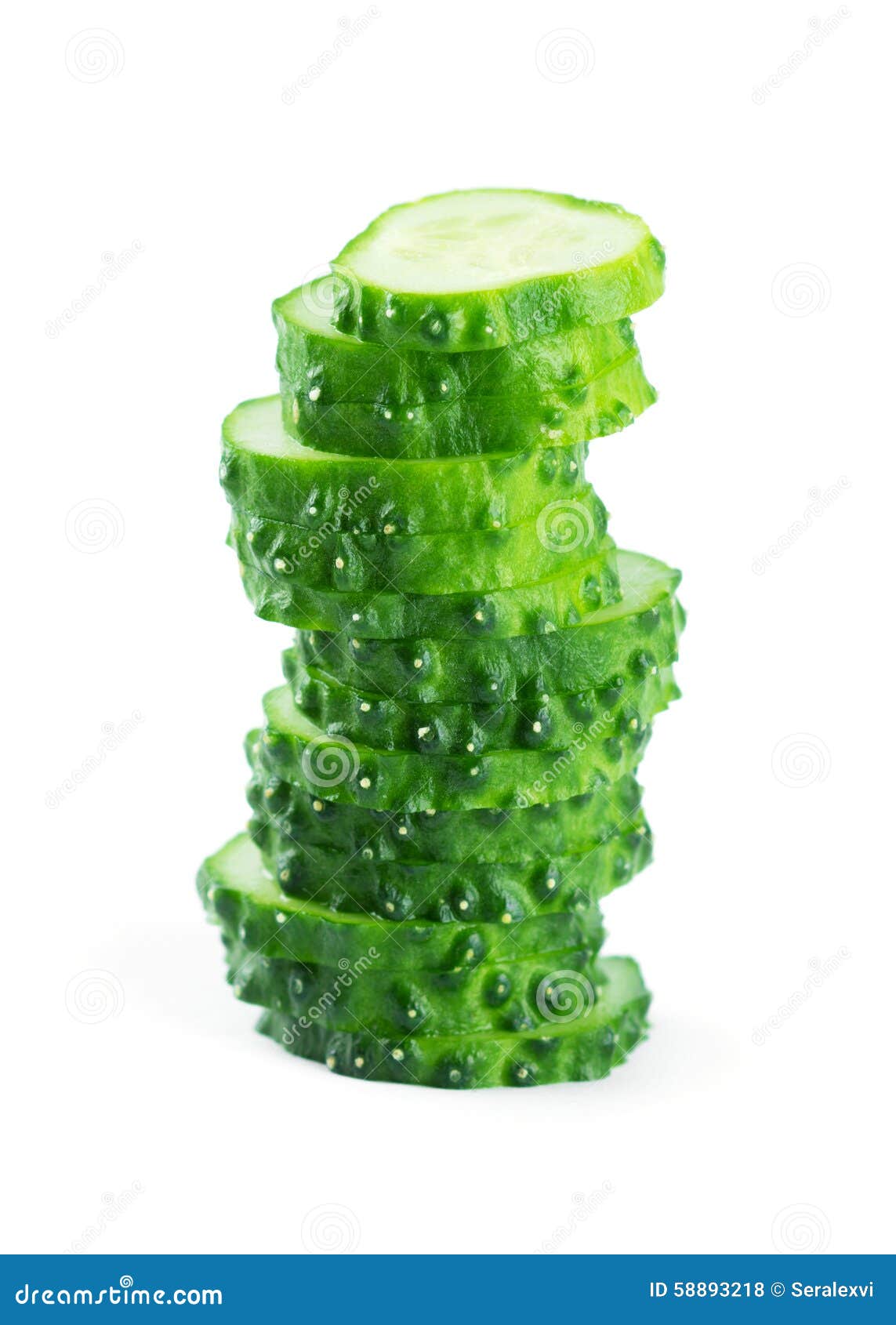 Fresh cucumber slices stock photo. Image of cucumber - 58893218