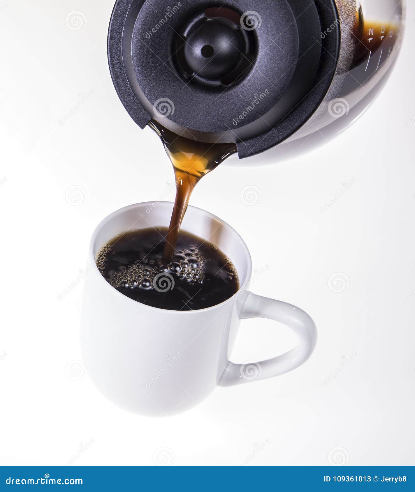 Fresh Cup of Hot Coffee stock image. Image of cafe, coffee - 109361013