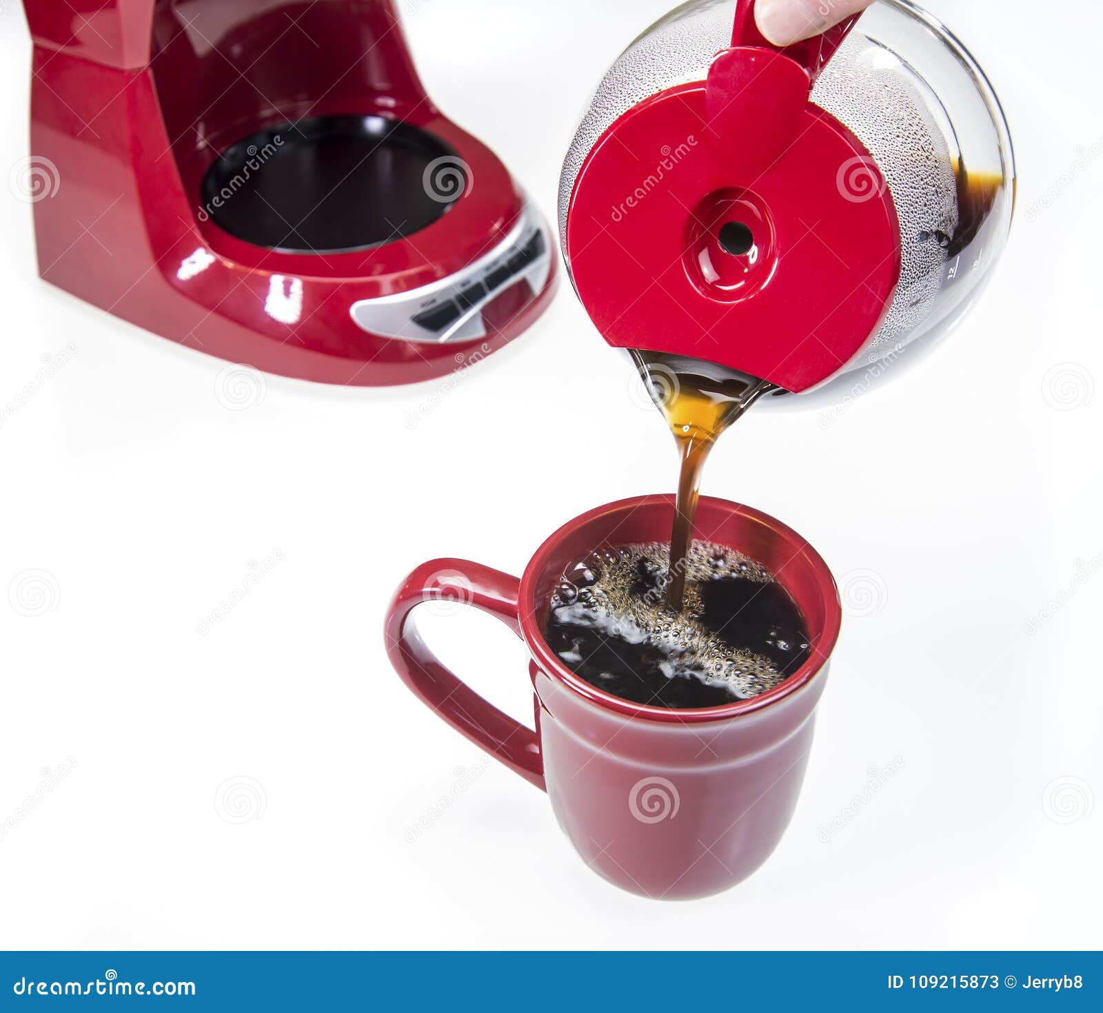 Fresh Cup of Hot Coffee stock image. Image of cafe, highkey - 109215873