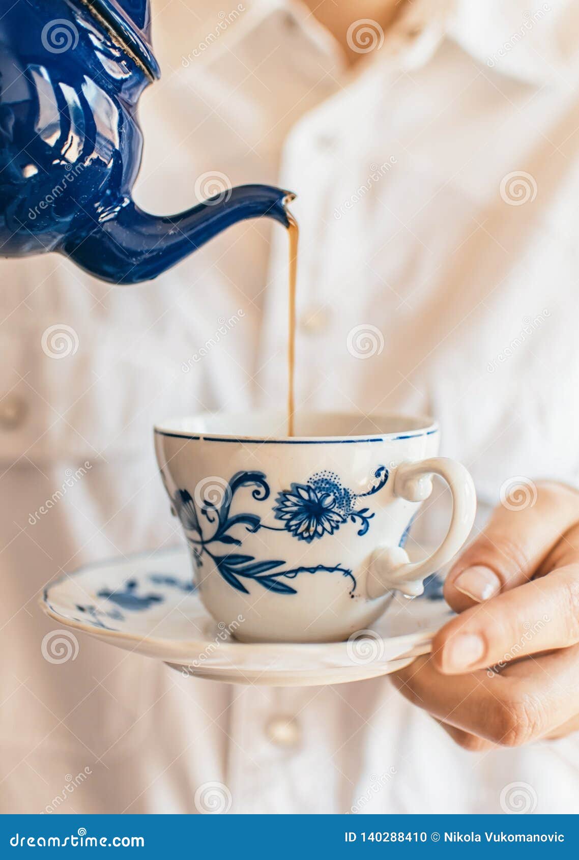 Fresh cup of tea stock photo. Image of morning, healthy - 140288410