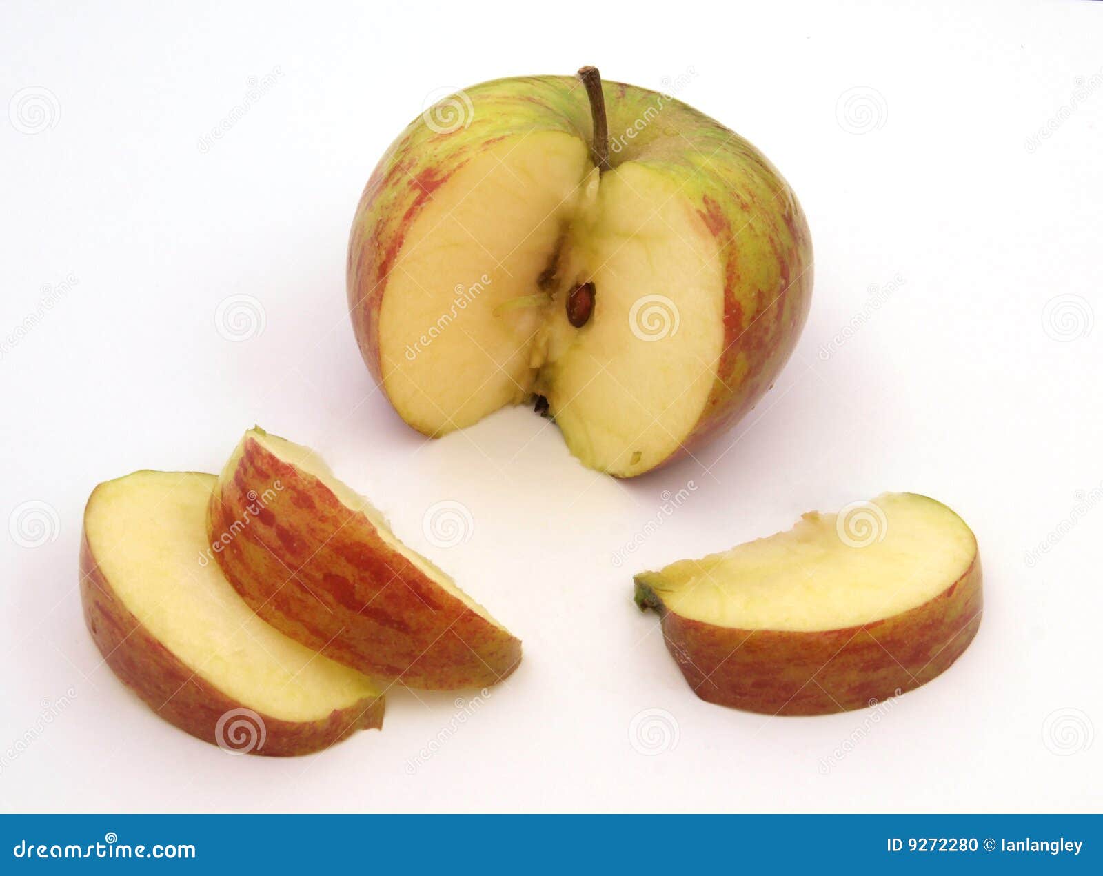 Fresh cut apple. stock photo. Image of mature, fruity - 9272280