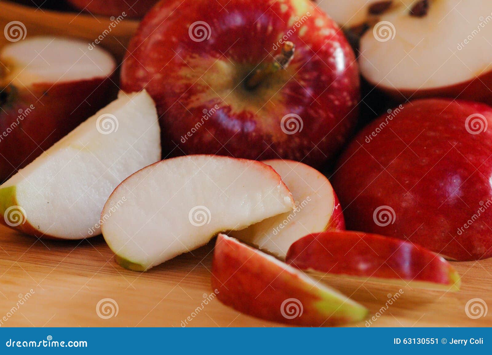 Fresh Cut Apples stock image. Image of sugar, healthy - 63130551