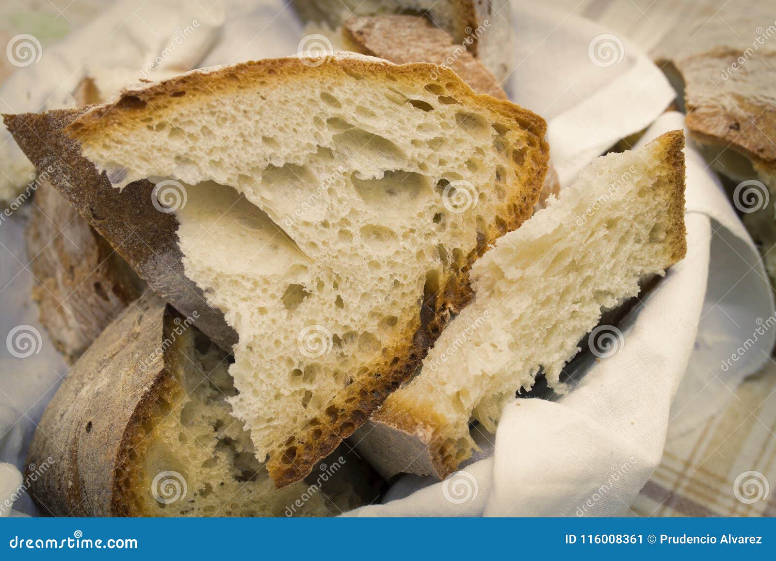 Fresh cut bread stock image. Image of ingredients, bakery - 116008361