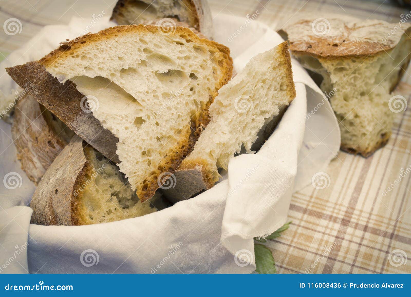 Fresh cut bread stock photo. Image of food, breakfast - 116008436
