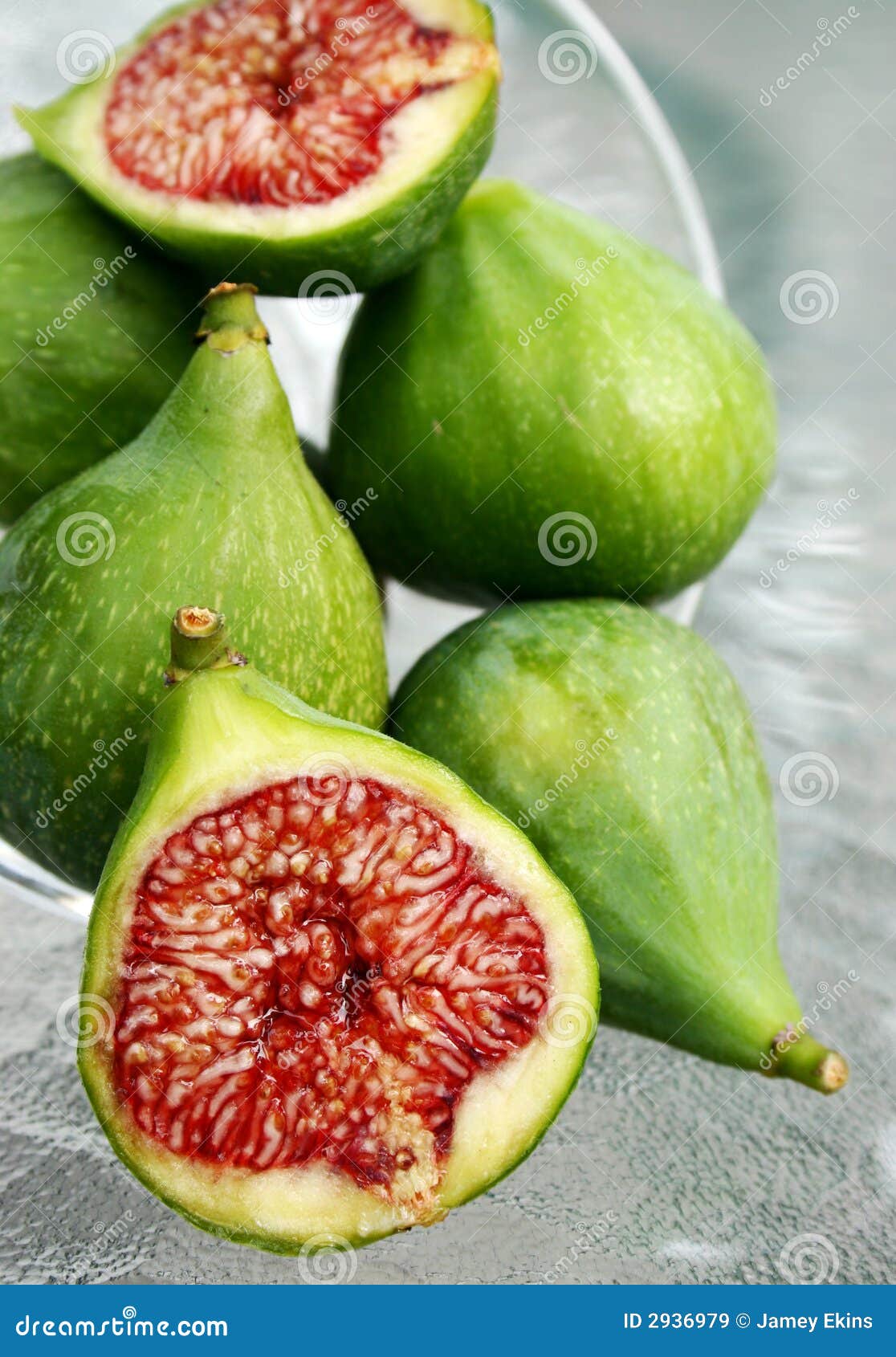 Fresh cut green figs stock image. Image of food, isolated - 2936979