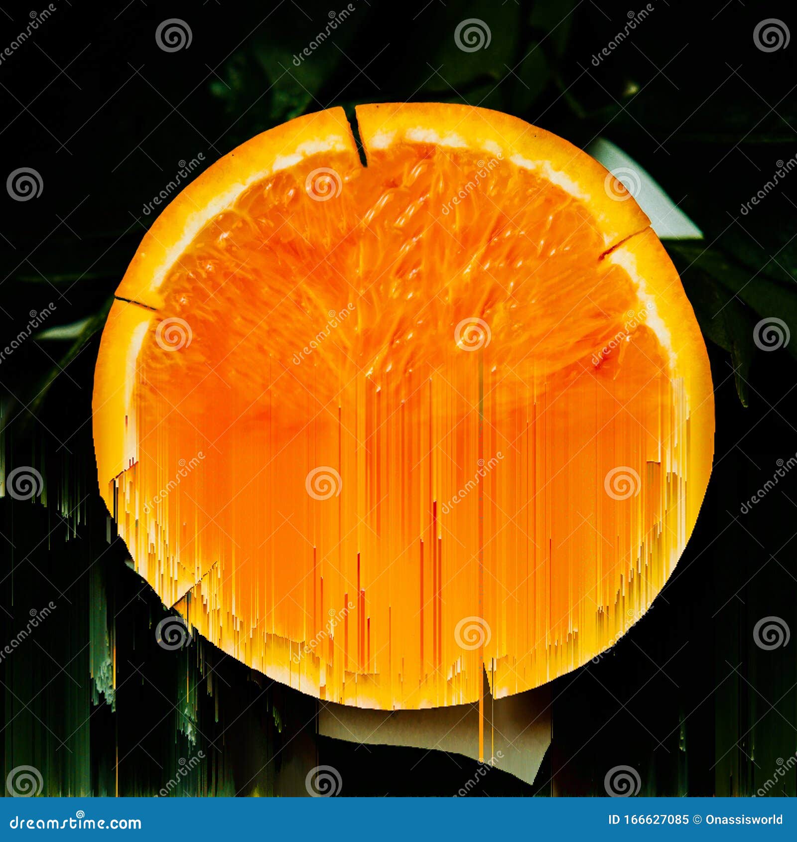 Fresh Cut Orange Fruit Abstract Art Stock Image - Image of fresh ...