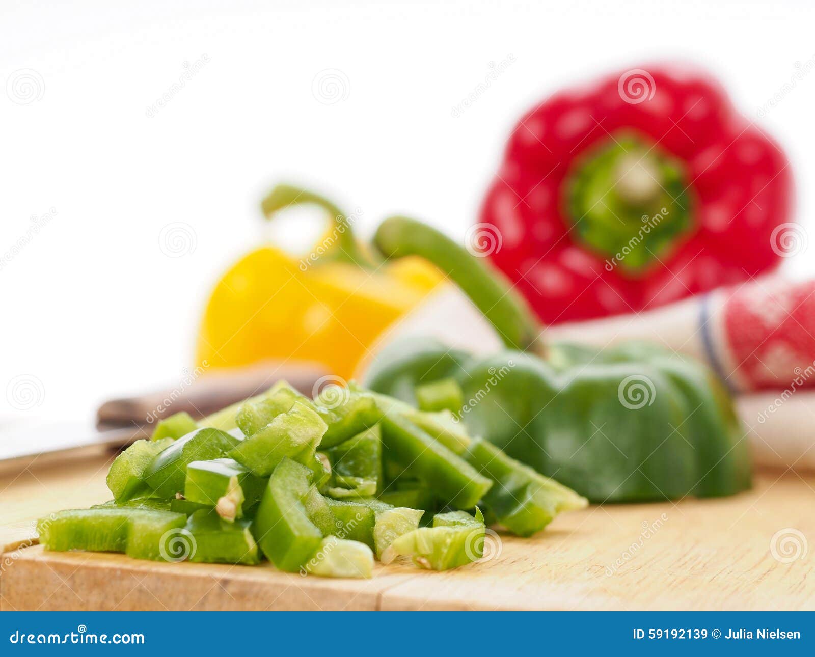 Fresh cut peppers stock image. Image of pepper, lunch - 59192139