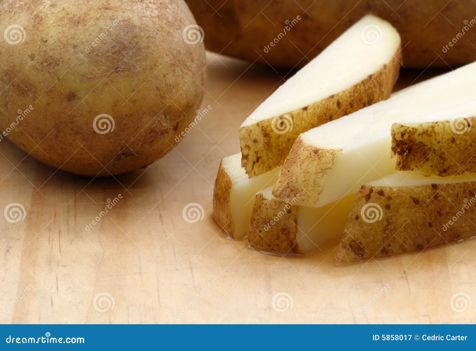 Fresh cut potatoes stock image. Image of nutrition, fresh - 5858017