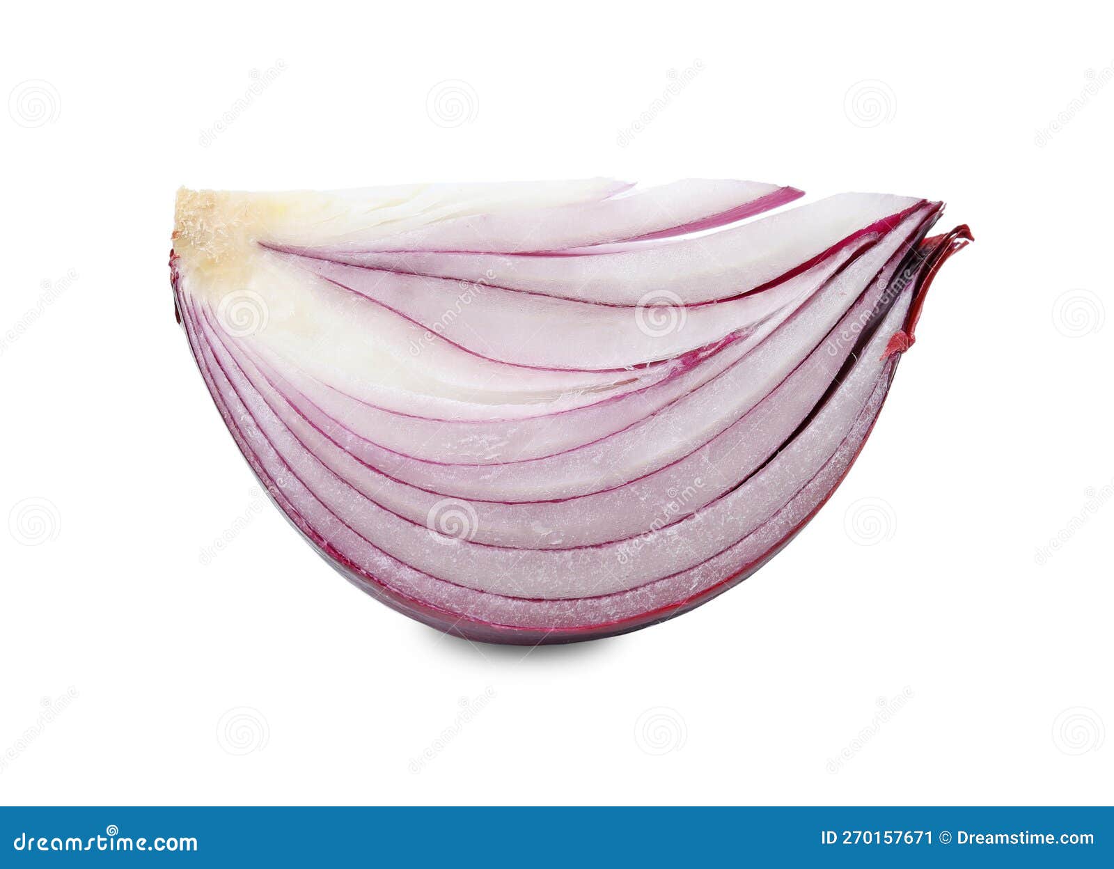 Fresh Cut Red Onion Isolated on White Stock Image - Image of food ...