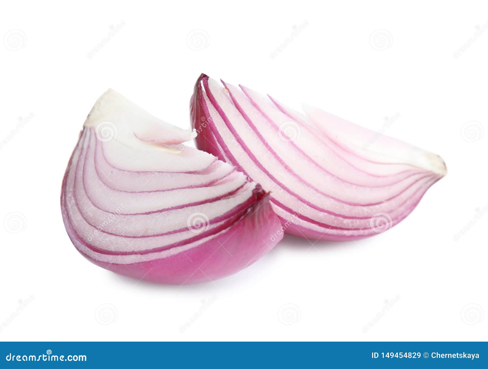 Fresh Cut Red Onion on White Stock Image - Image of purple, spicy ...