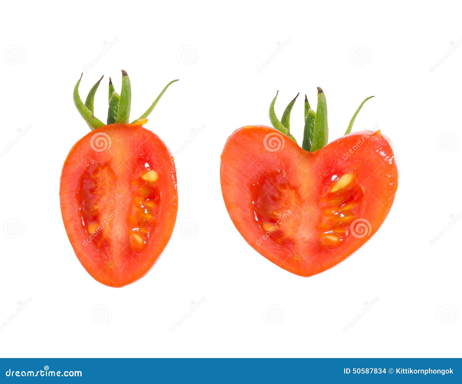 Fresh cut tomatoes. stock photo. Image of tomato, cutting - 50587834
