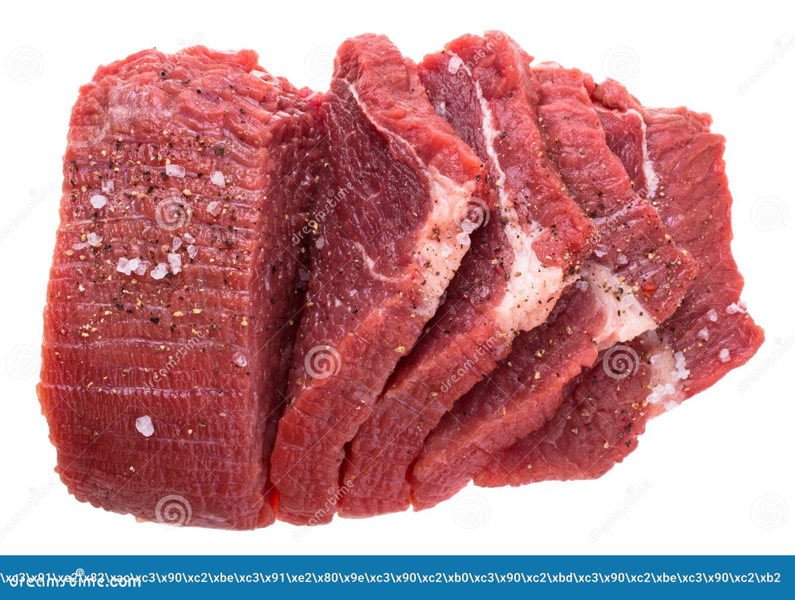 Fresh Cuts of Raw Beef Meat with Spices Stock Image - Image of veal ...
