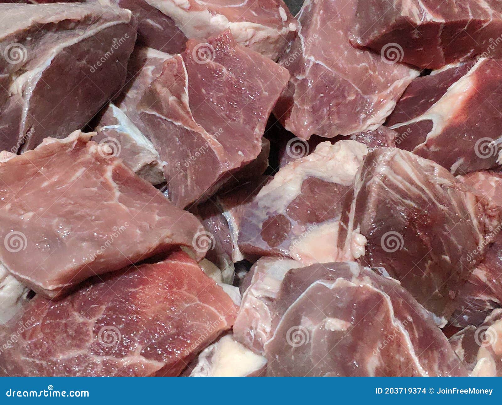 Fresh Meat Cutted Beef stock photo. Image of cutted - 203719374