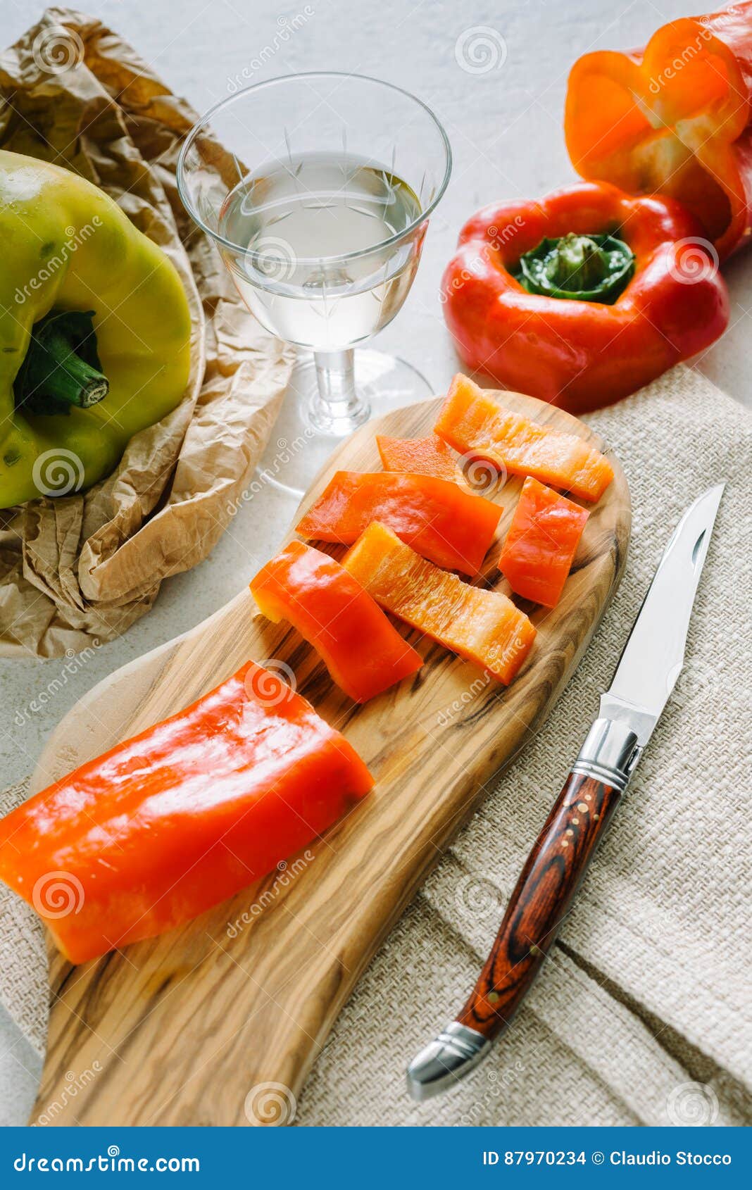 Fresh cutted pepper stock photo. Image of sweet, view - 87970234