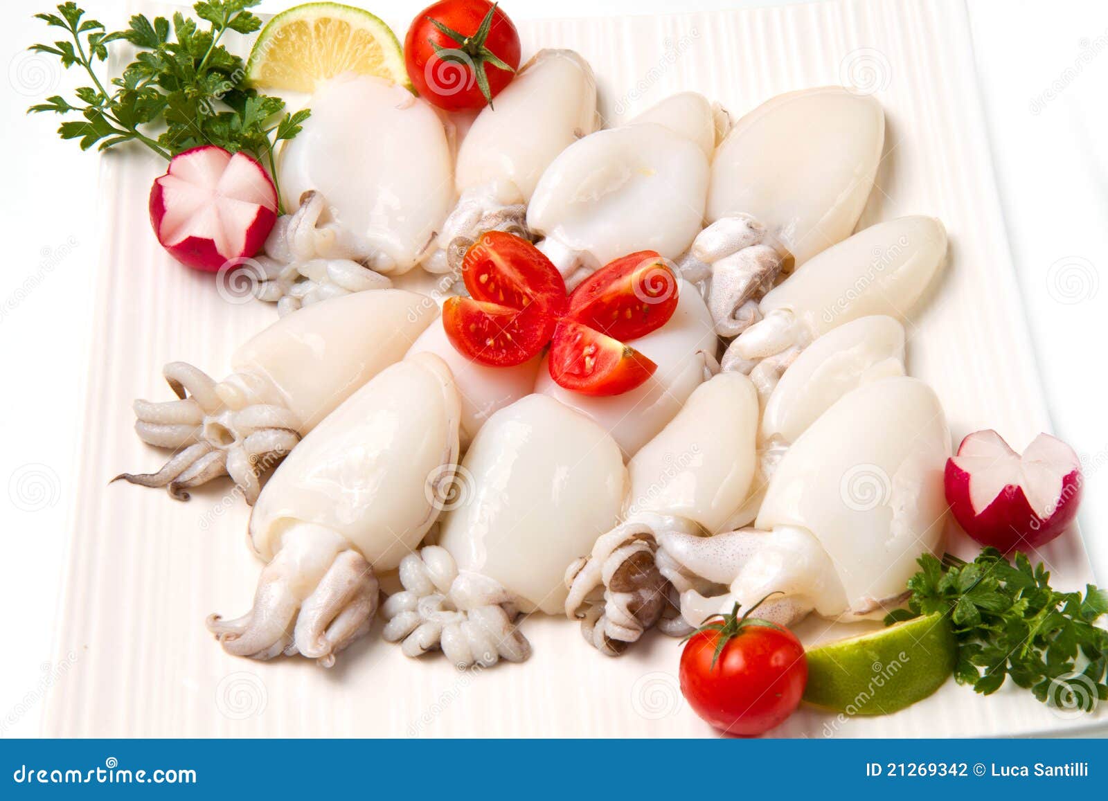 Fresh cuttlefish with peas stock photo. Image of taste - 21269342