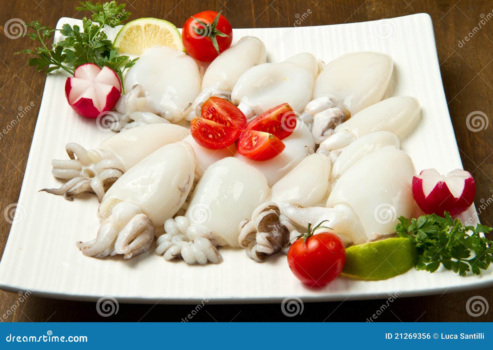 Fresh cuttlefish with peas stock photo. Image of dinner - 21269356