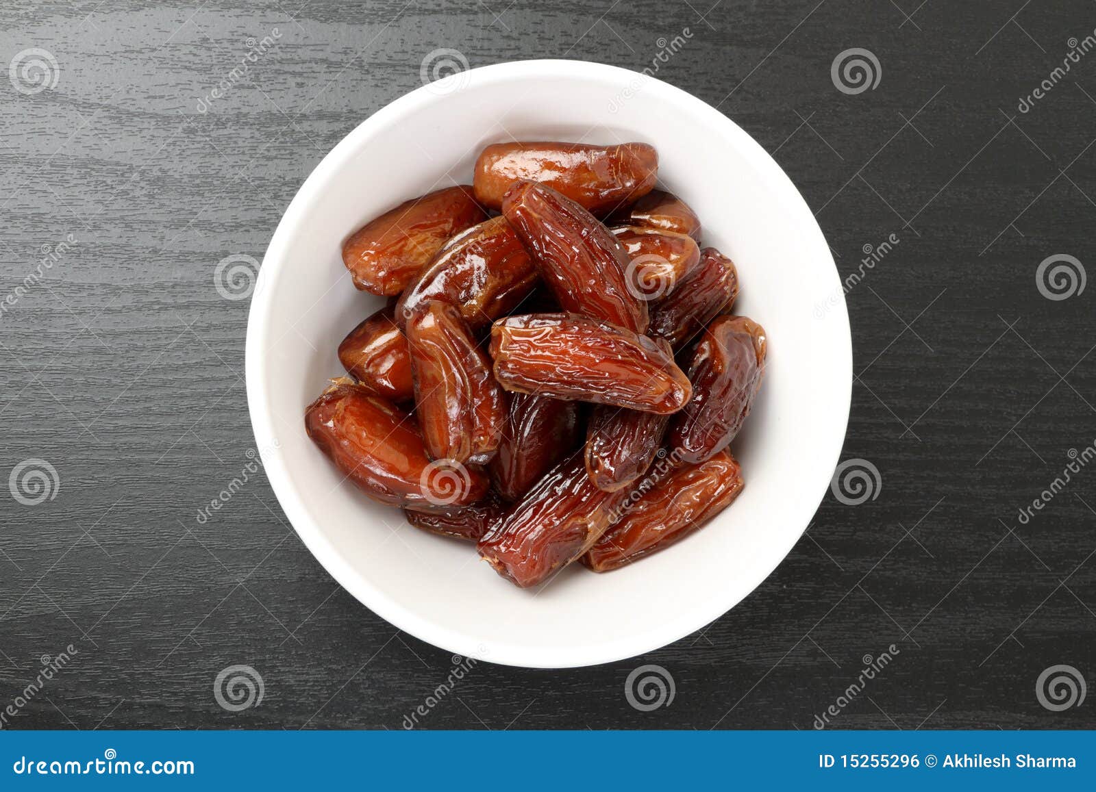 Fresh Date Fruit in a White Bowl Stock Photo - Image of delicious ...