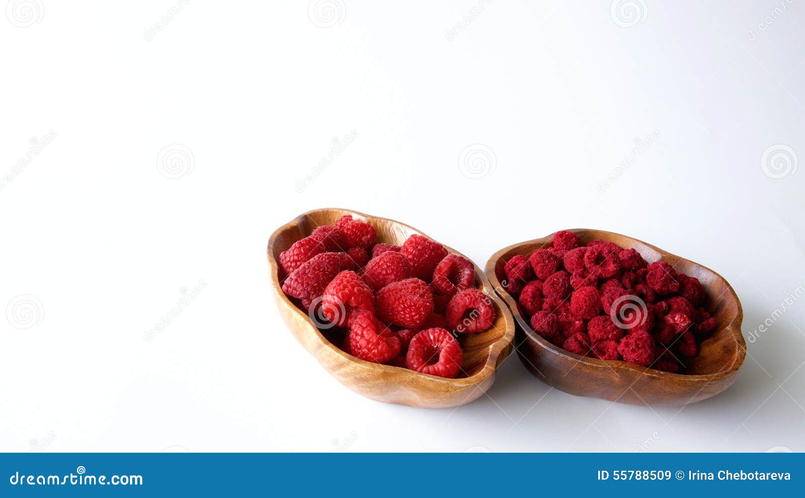 Fresh and Dehydrated Raspberry Stock Image - Image of isolated, healthy ...