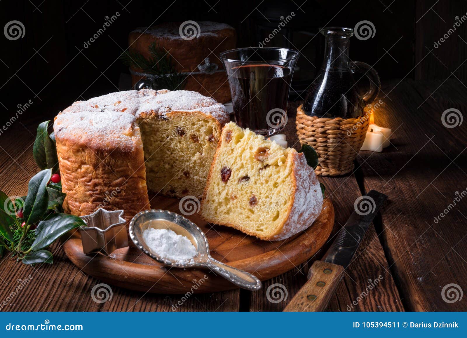 Fresh and Delicious Panettone Stock Image - Image of bakery ...