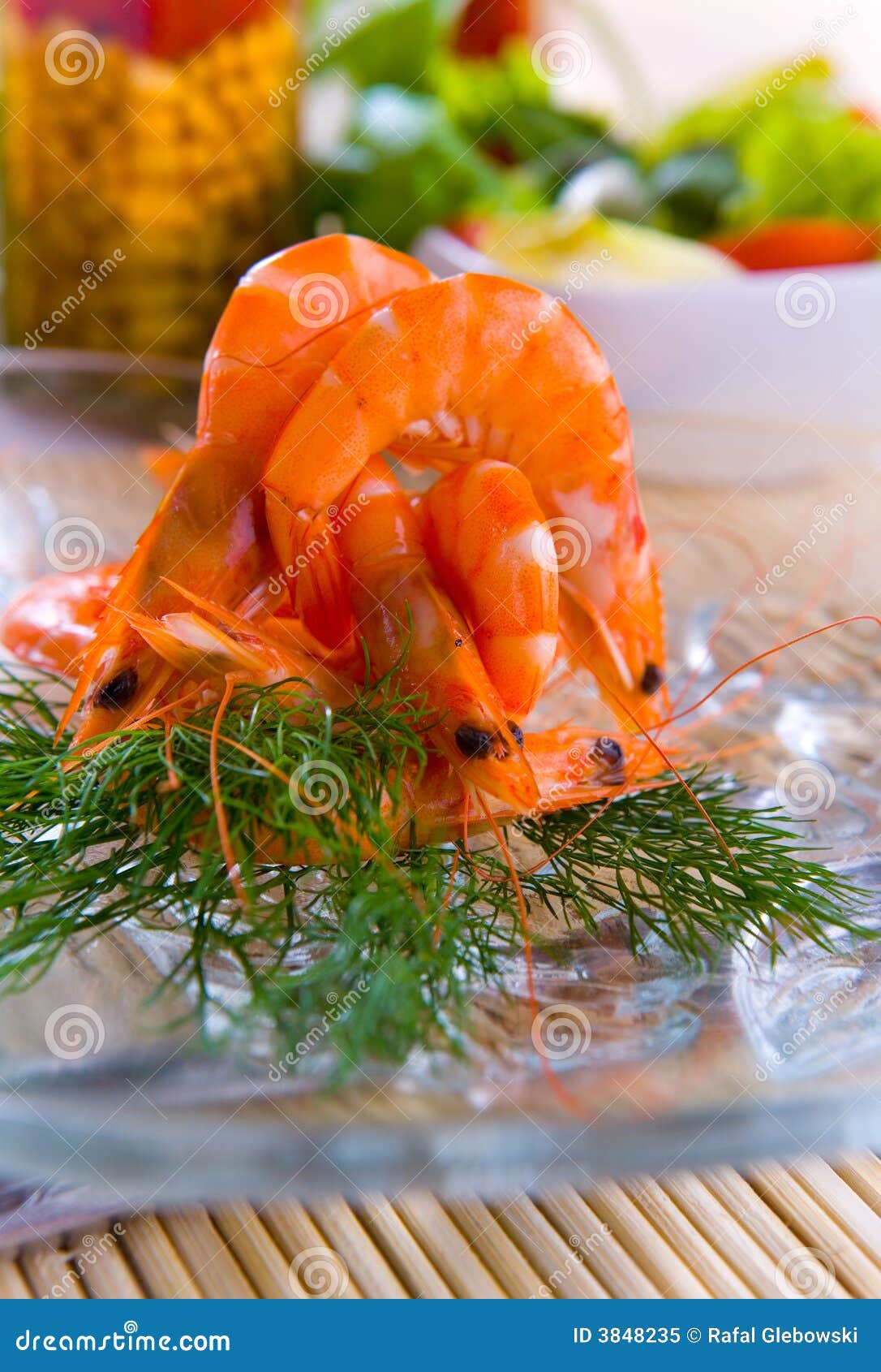 Fresh delicious prawns stock image. Image of meal, gourmet - 3848235