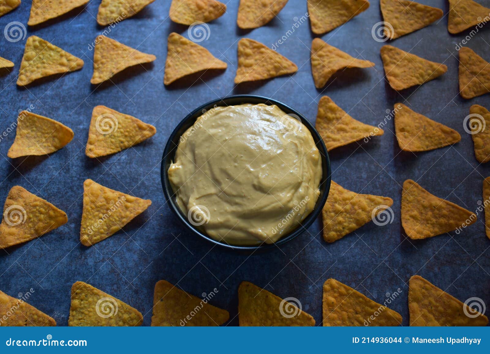 Fresh Tortilla Cheese Dip in Bowl Stock Photo - Image of dinner ...