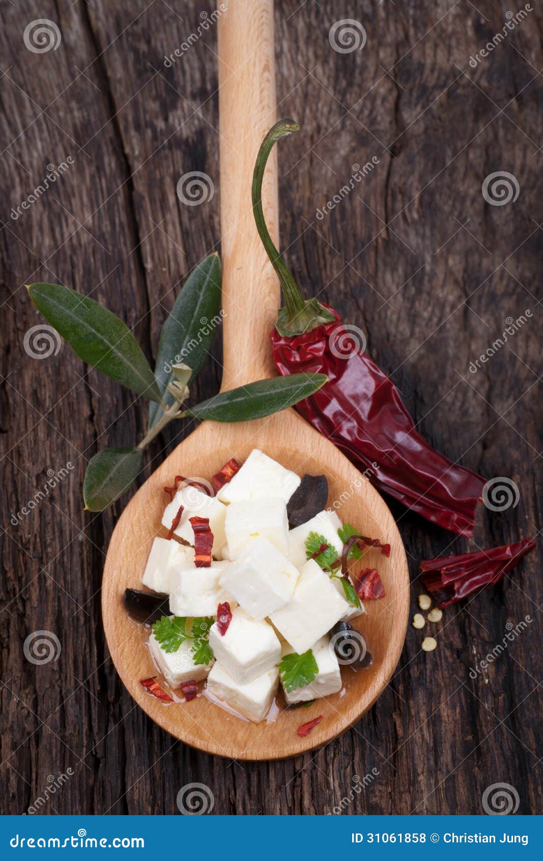 Fresh diced feta stock photo. Image of olive, food, product - 31061858