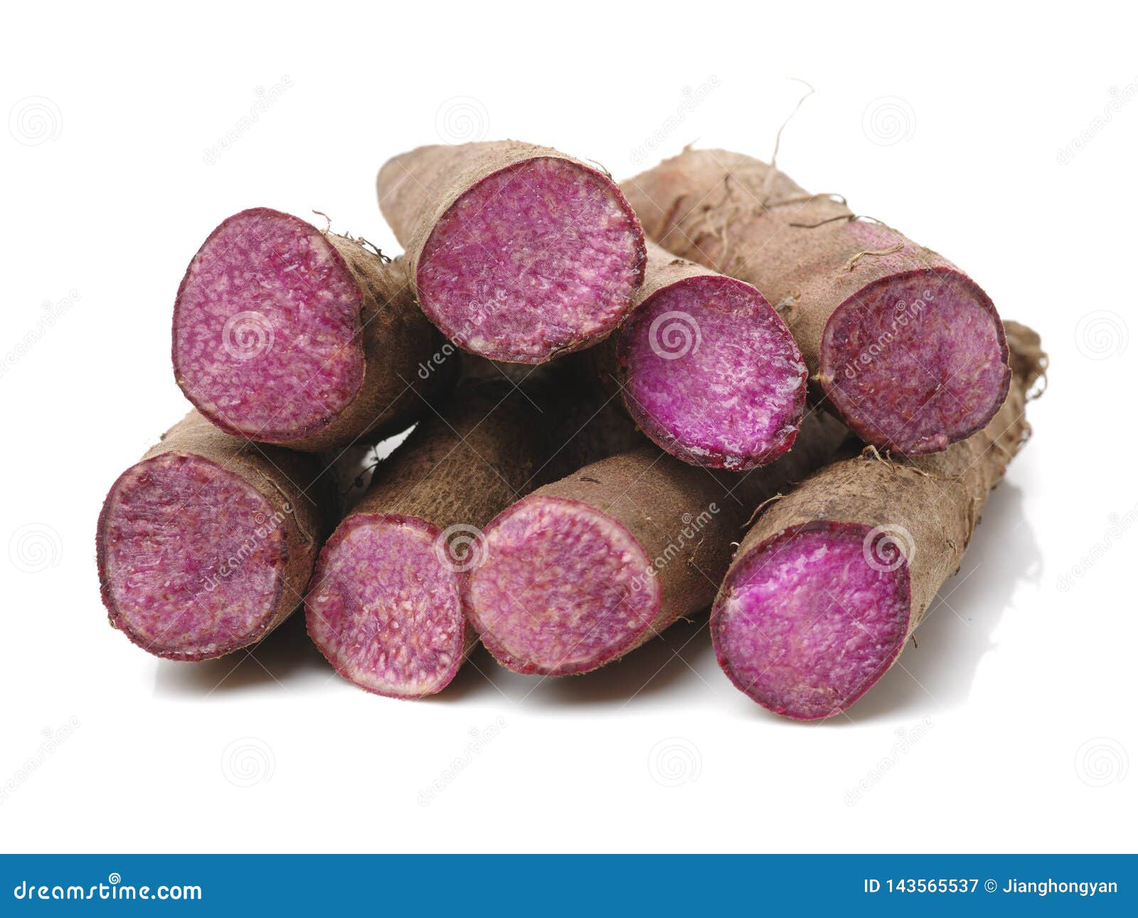 Fresh Dioscorea alata root stock image. Image of view - 143565537